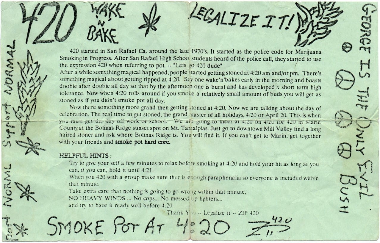 Celebrate 420, History of 420 - The Social Weed